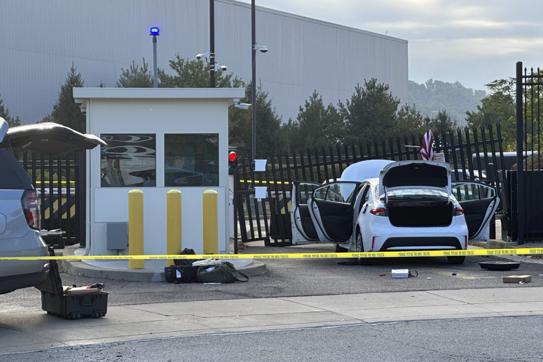 Man allegedly rams car into FBI gate | News, Sports, Jobs - Altoona Mirror